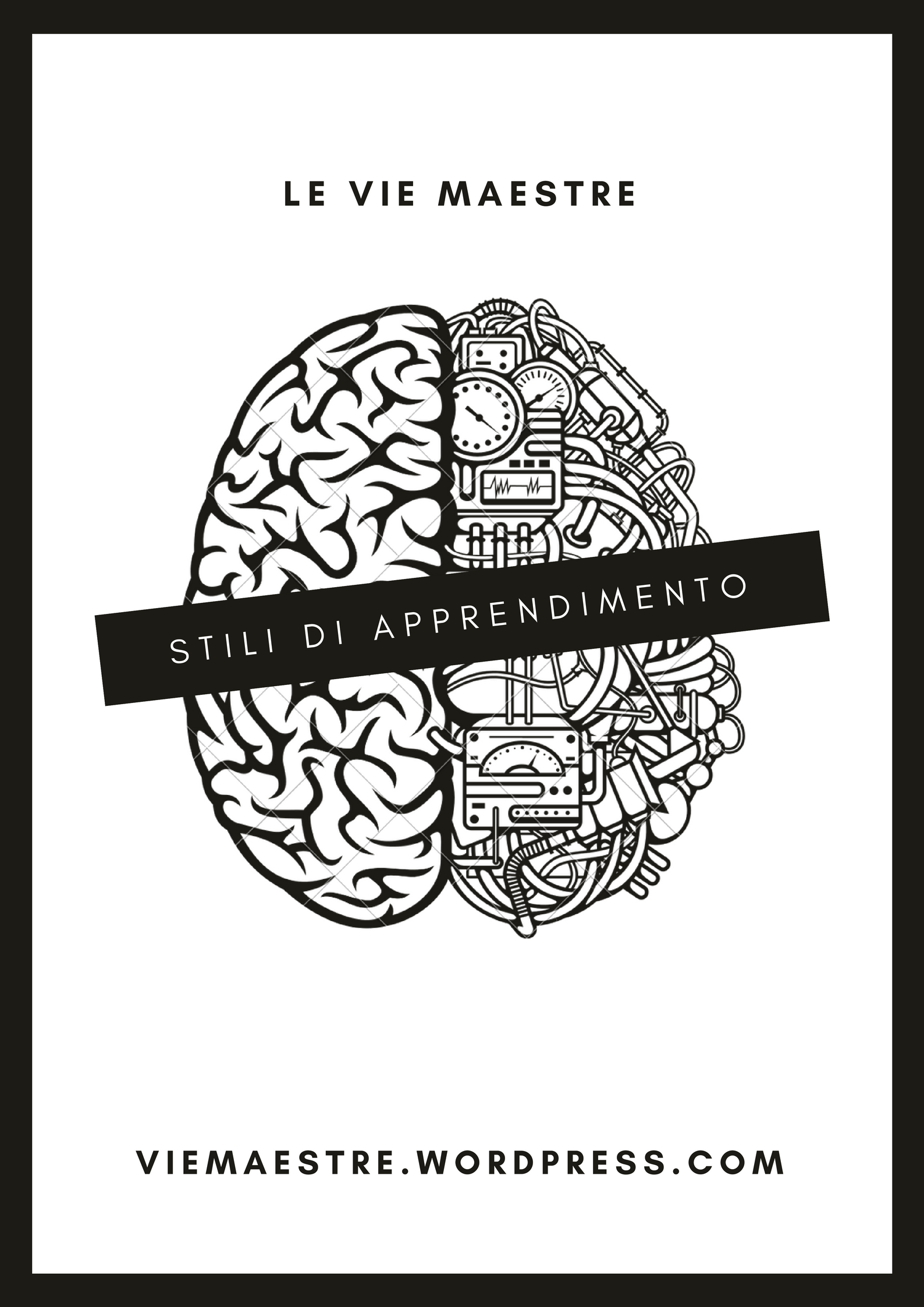 Black and White Brain Conference Poster – VIE MAESTRE